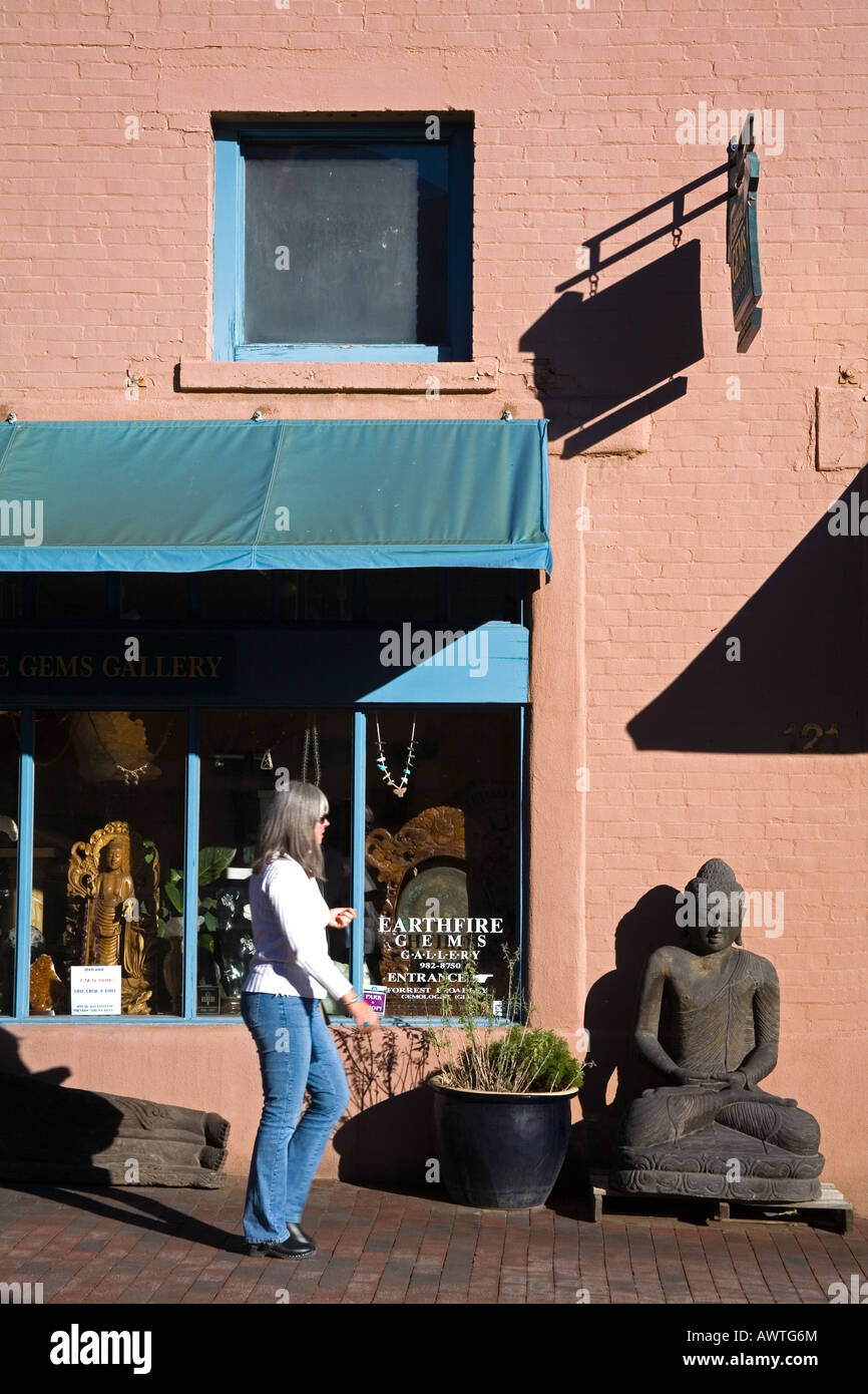 Stores in downtown Santa Fe New Mexico USA Stock Photo - Alamy