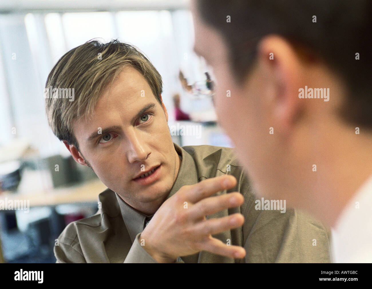 Two People Facing Each Other Stock Photos & Two People Facing Each ...