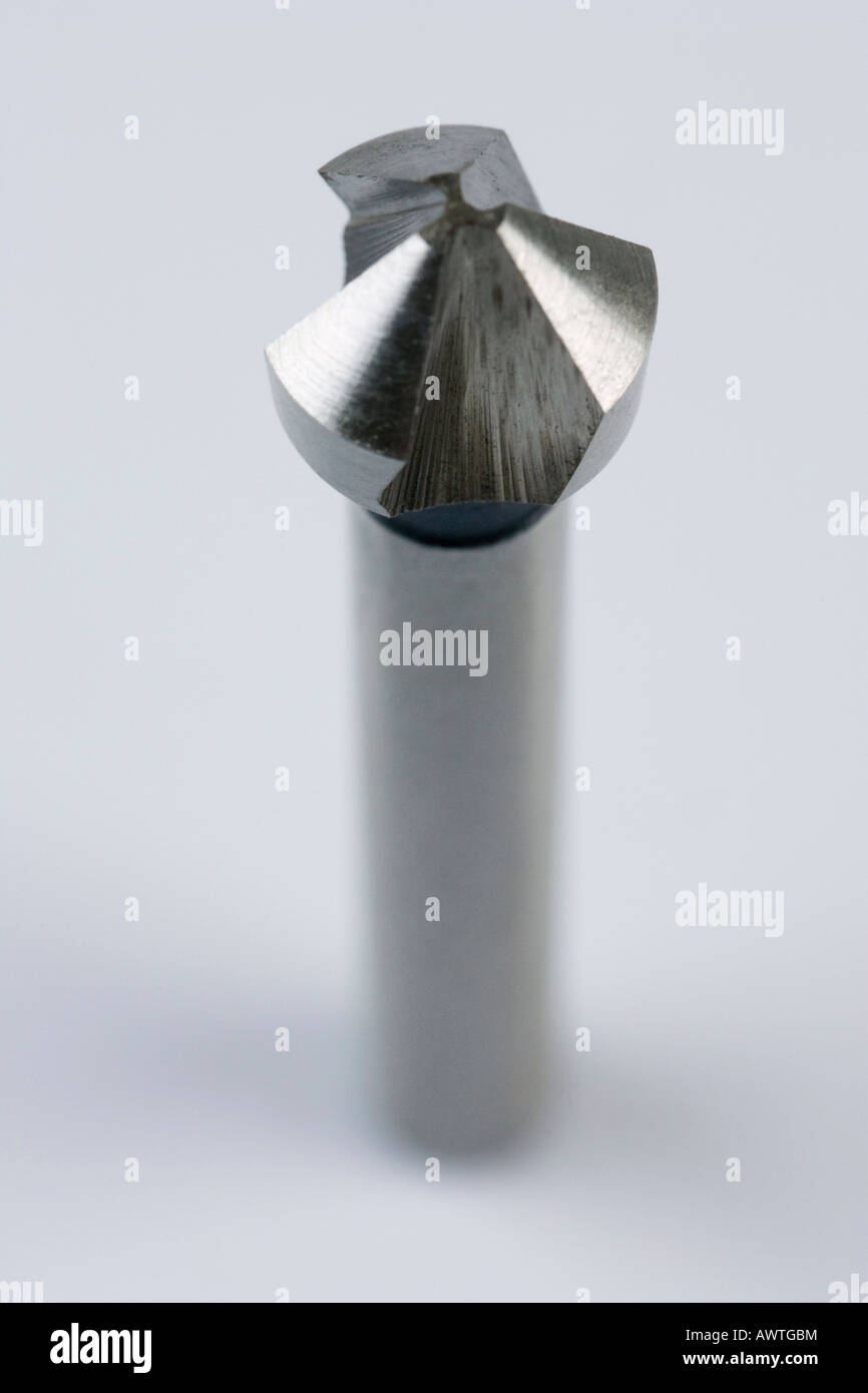 three flute countersink drill Stock Photo - Alamy