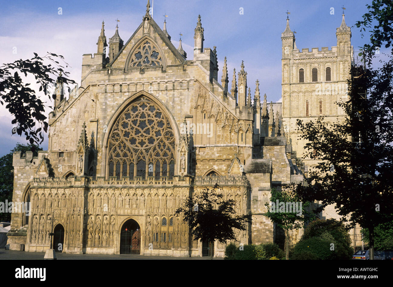 Exeter Cathedral, Devon, England, UK, Devonshire, City, medieval ...