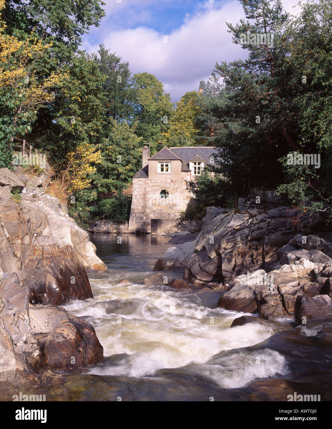 The Clunie Water in Braemar, Aberdeenshire, Scotland, UK Stock Photo ...
