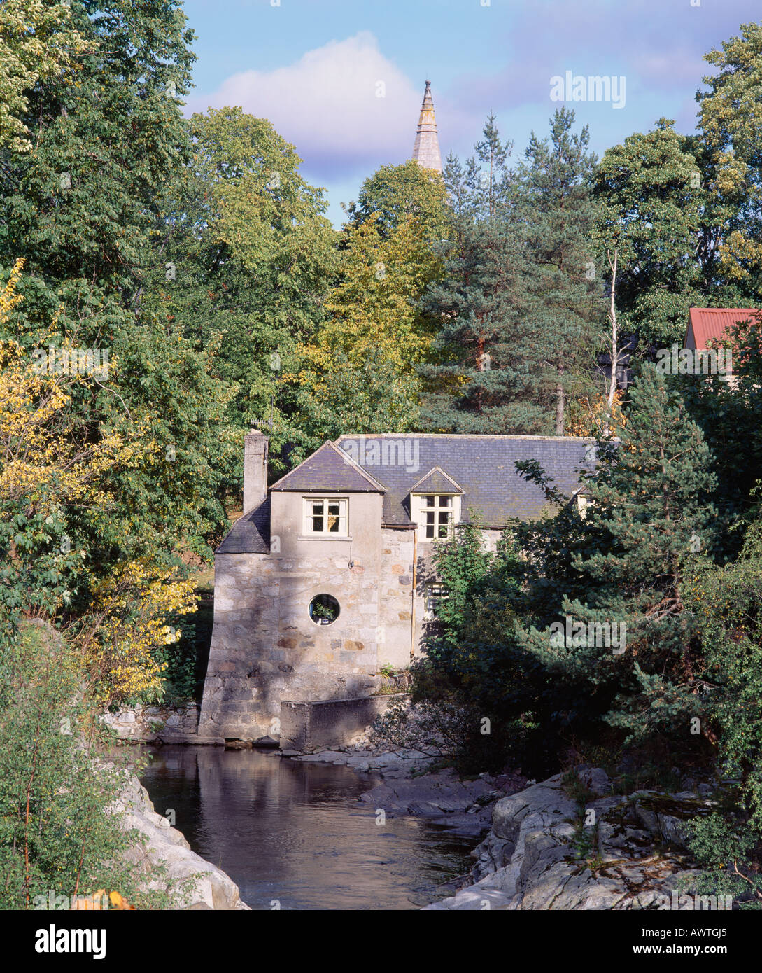 The Clunie Water in Braemar, Aberdeenshire, Scotland, UK Stock Photo ...