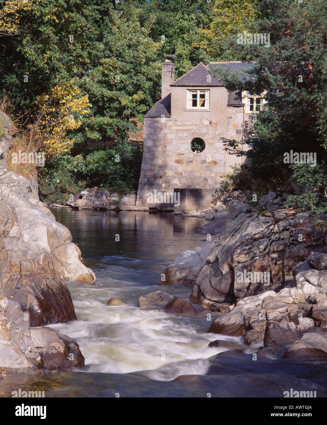 The Clunie Water in Braemar, Aberdeenshire, Scotland, UK Stock Photo ...