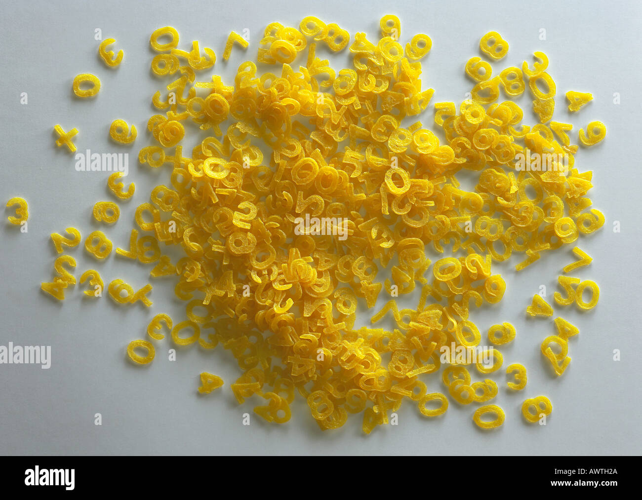 Number noodles hi-res stock photography and images - Alamy