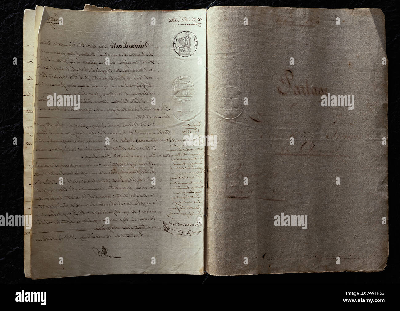 Official documents seals hi-res stock photography and images - Alamy