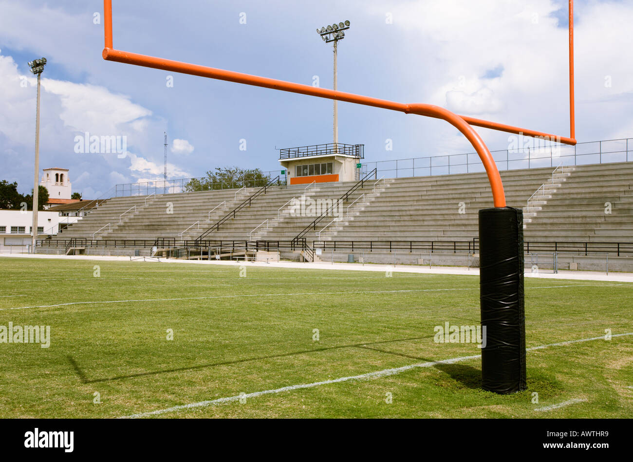 Football field goal hi-res stock photography and images - Alamy