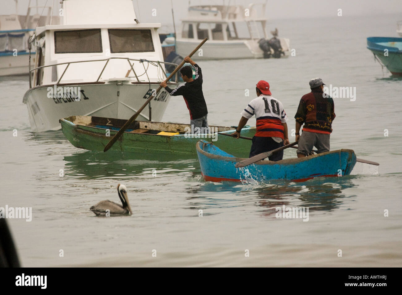Fishing Harbour Fishing People in Puerto Lopez, Ecuador,Fishing boats ...
