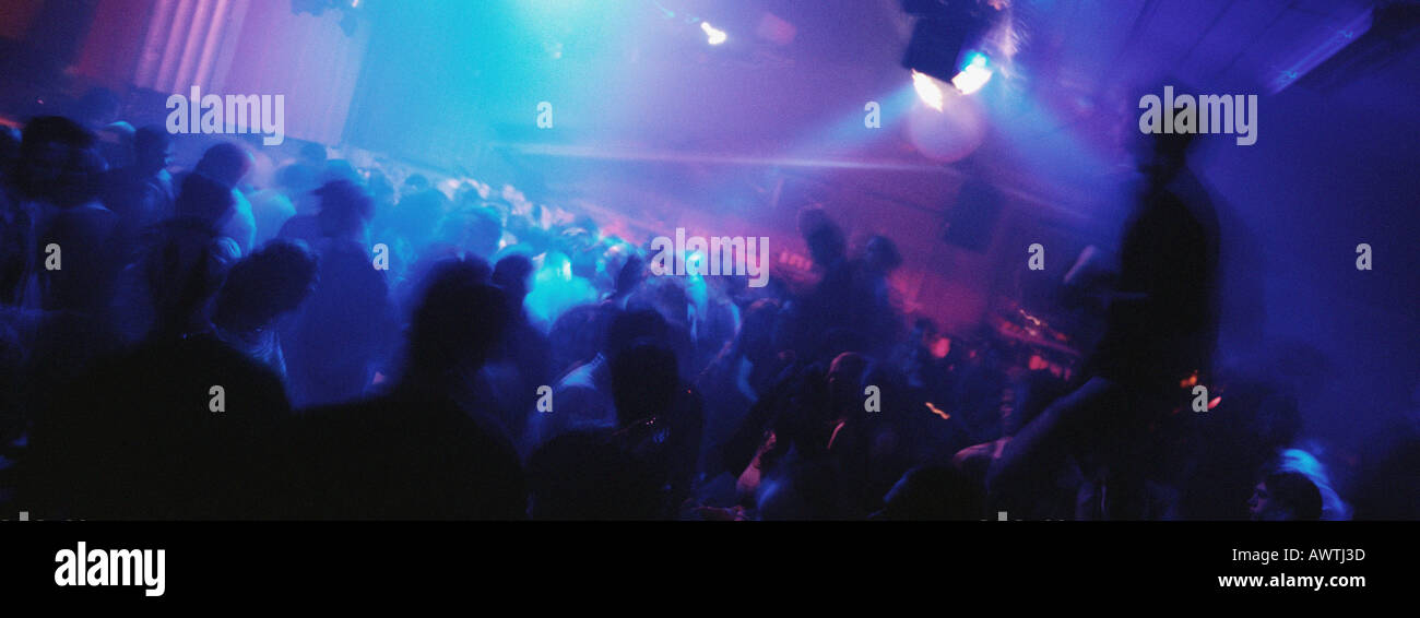 Crowd of people dancing at nightclub Stock Photo - Alamy