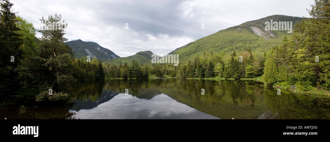 View from Marcy Dam, Adirondack Mountains, New York, United States ...