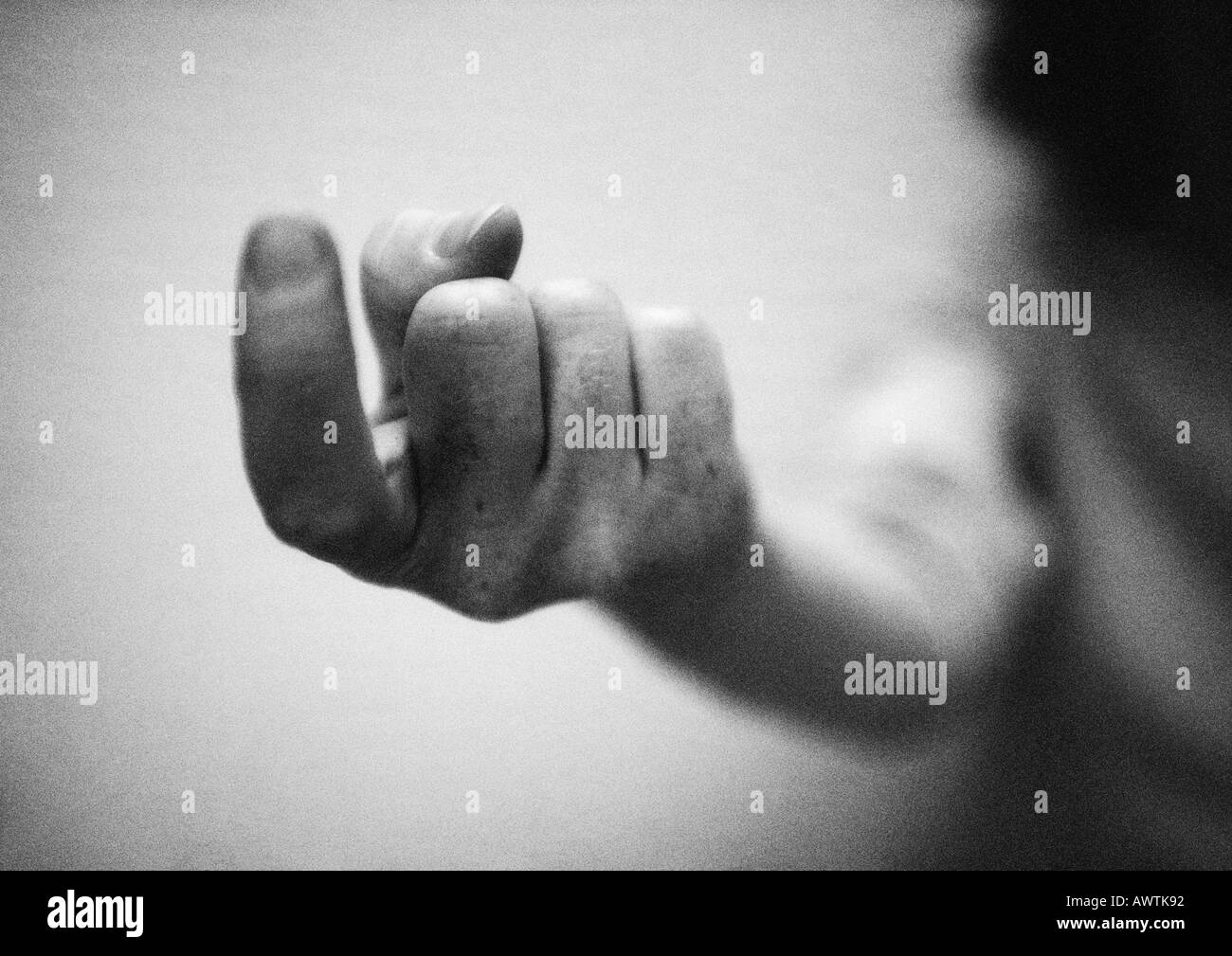 Hand, close-up, b&w Stock Photo - Alamy