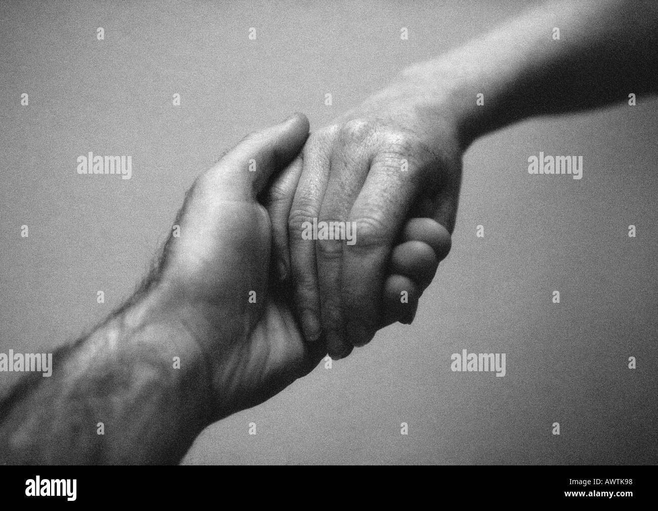 Helping gesture two hands Black and White Stock Photos & Images - Alamy