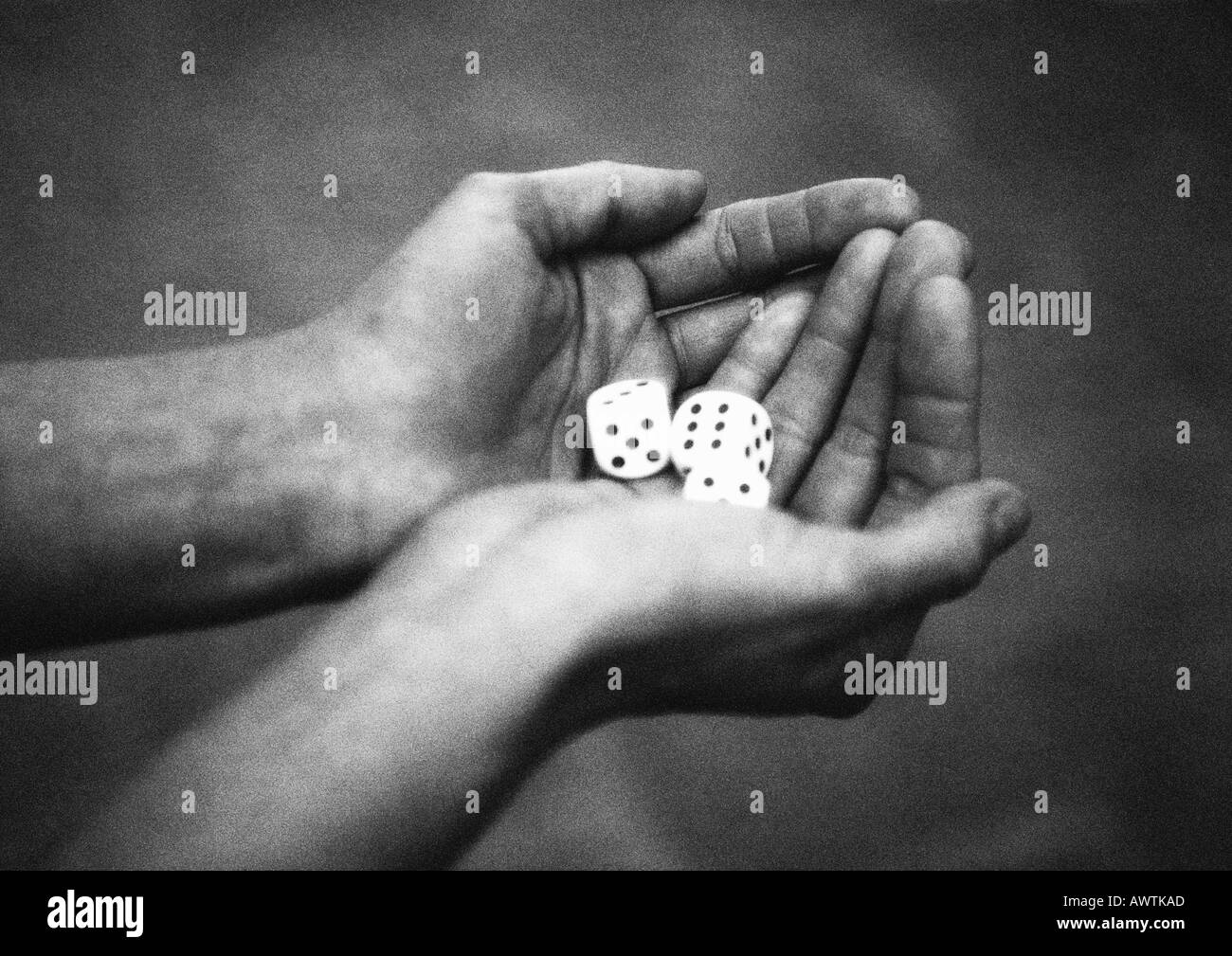 Dice elevated view Black and White Stock Photos & Images - Alamy