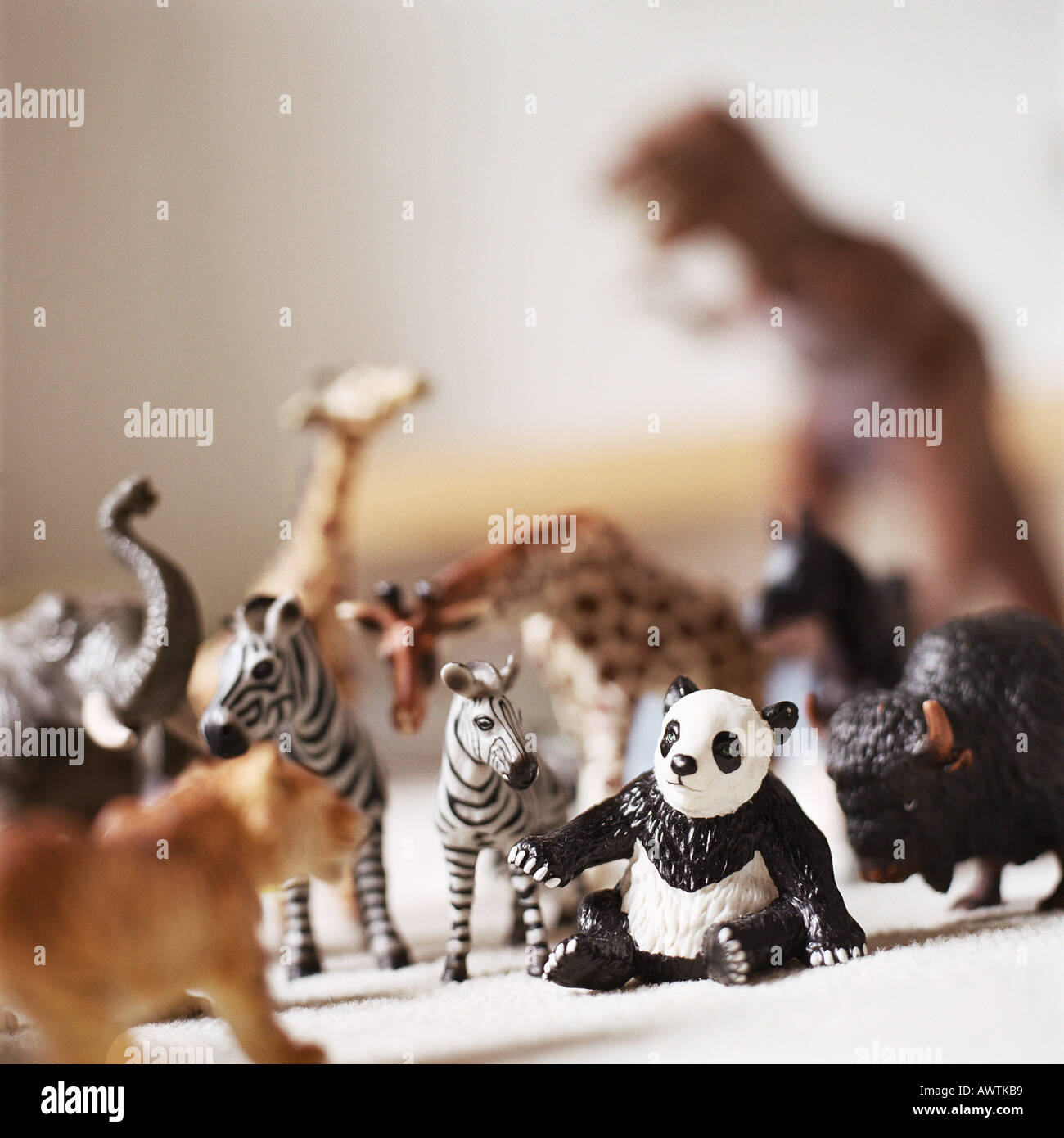 Plastic toy animal figurines Stock Photo - Alamy