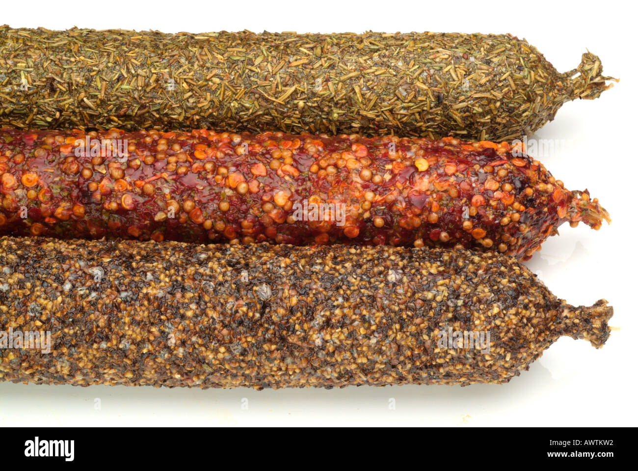 Salami sausage whole oil fat meat pork pig carnivore flesh process ...