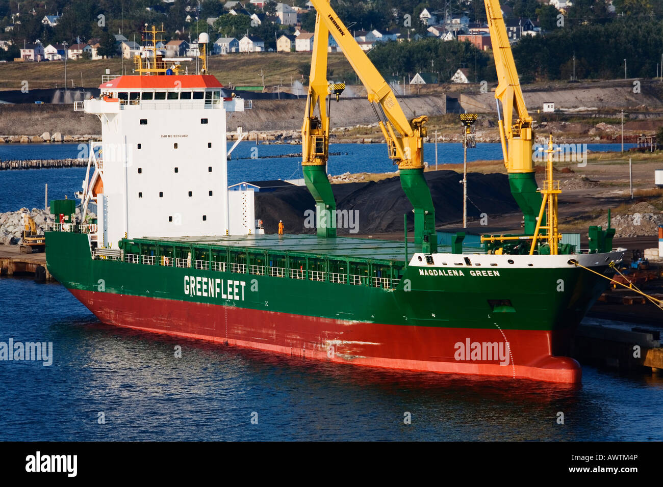 Ship unloading Coal Port of Sydney Cape Breton Island Nova Scotia ...