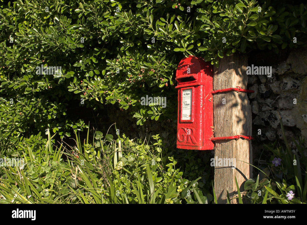 A village GR (George V) post box - Bishopstone near Newhaven, East ...