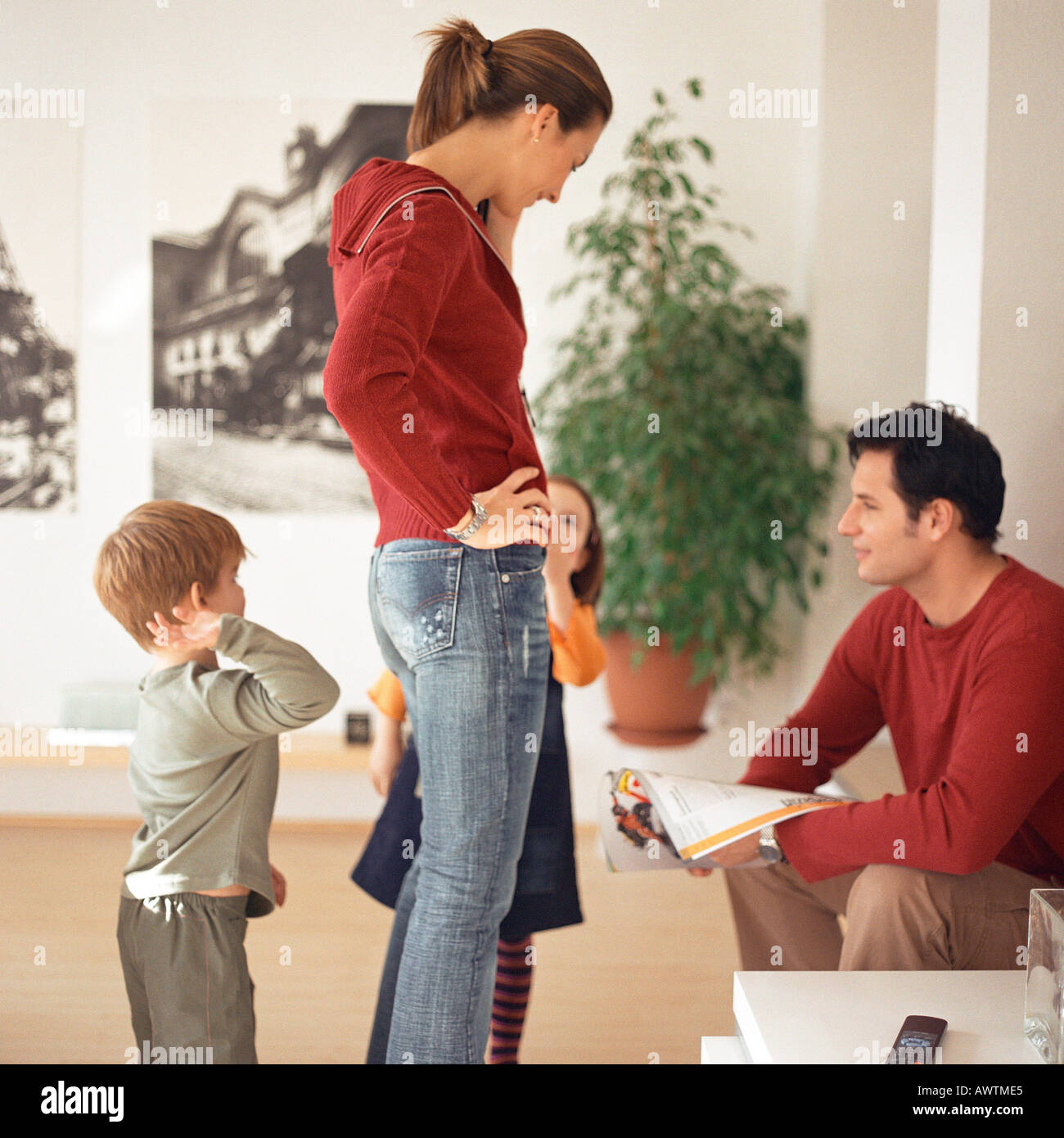 Two brothers talking together sitting hi-res stock photography and ...