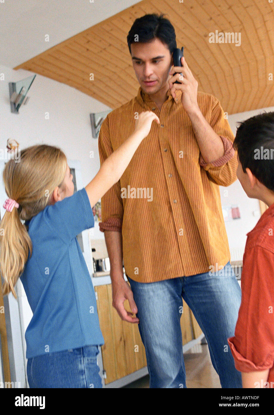 Children interrupting talking hi-res stock photography and images - Alamy