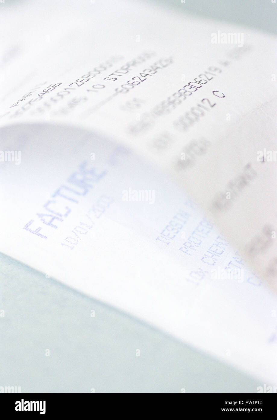 Receipts colour hi-res stock photography and images - Alamy