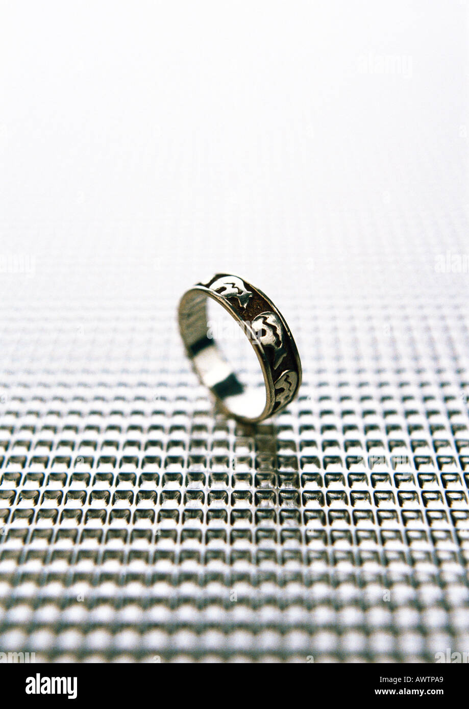 Metal ring, close-up Stock Photo - Alamy