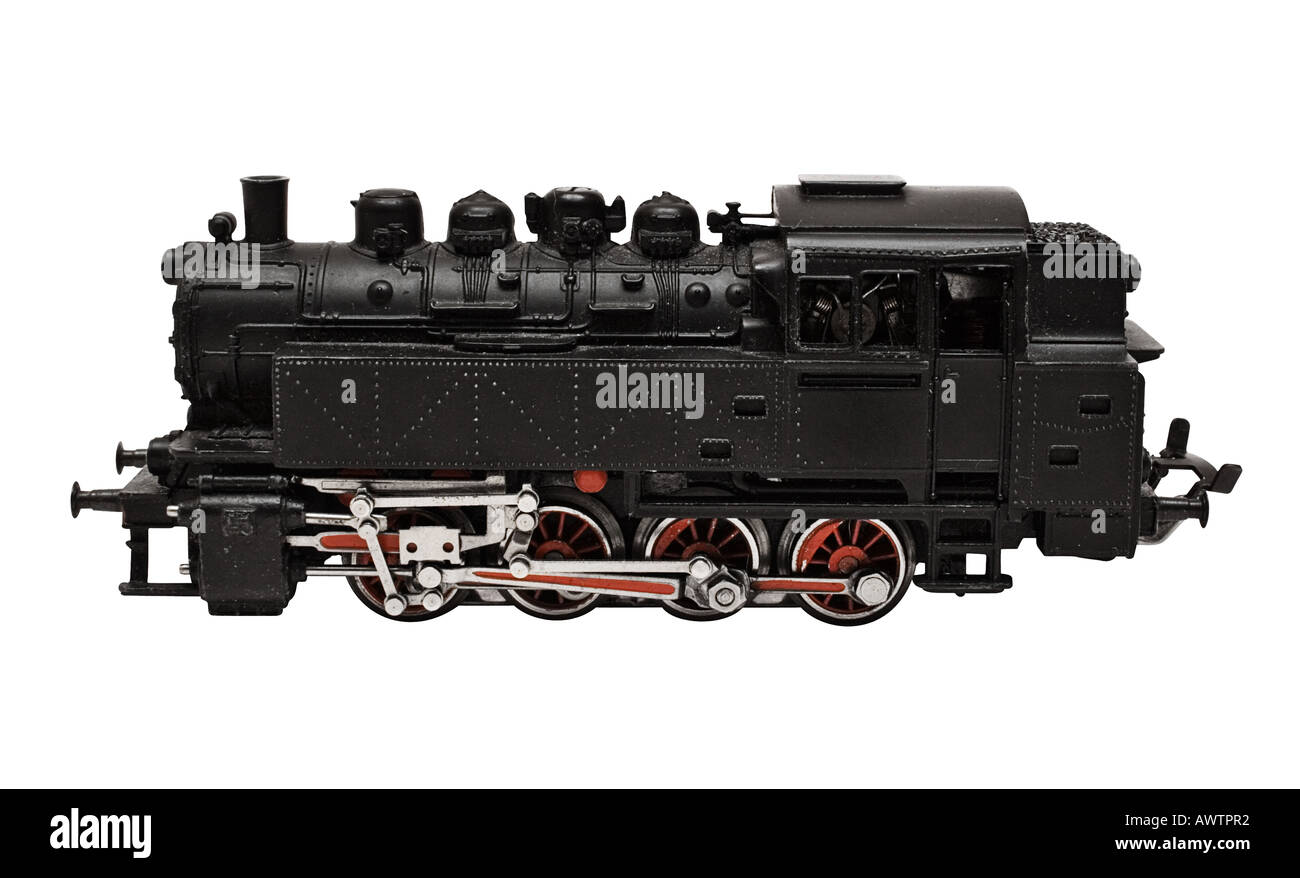 Steam locomotive side view Cut Out Stock Images & Pictures - Alamy