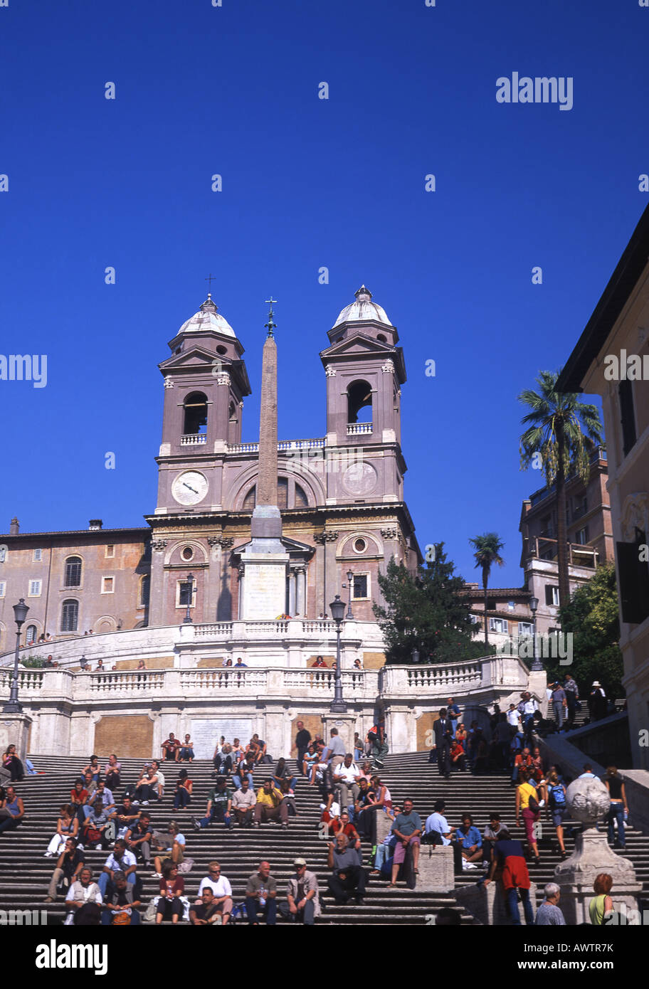 Spanish Steps Scalinata di Trinita dei Monti and Trinita dei Monti ...