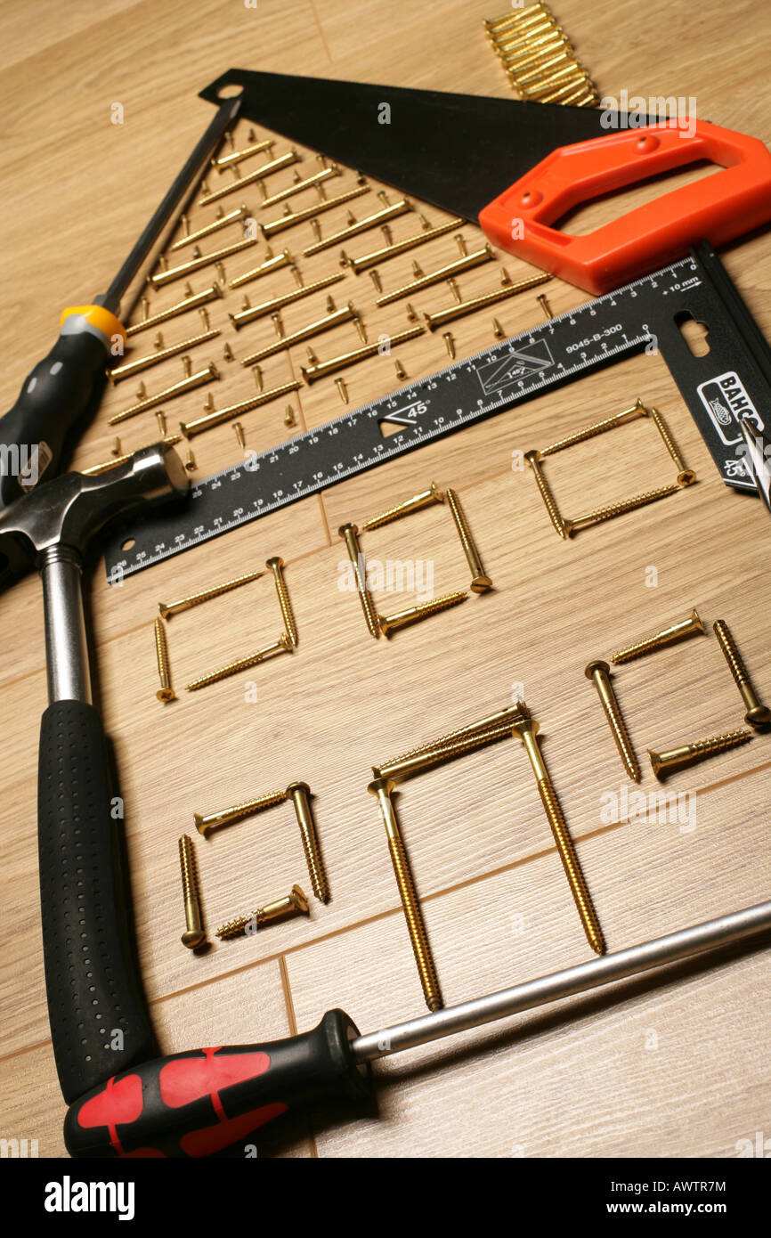 "house made from tools Stock Photo - Alamy