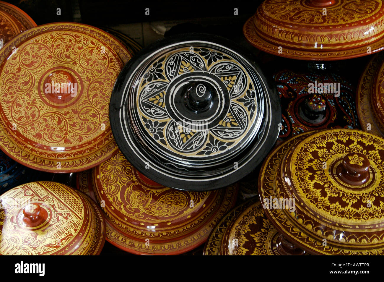 Traditional Lacquerware Stock Photo - Alamy