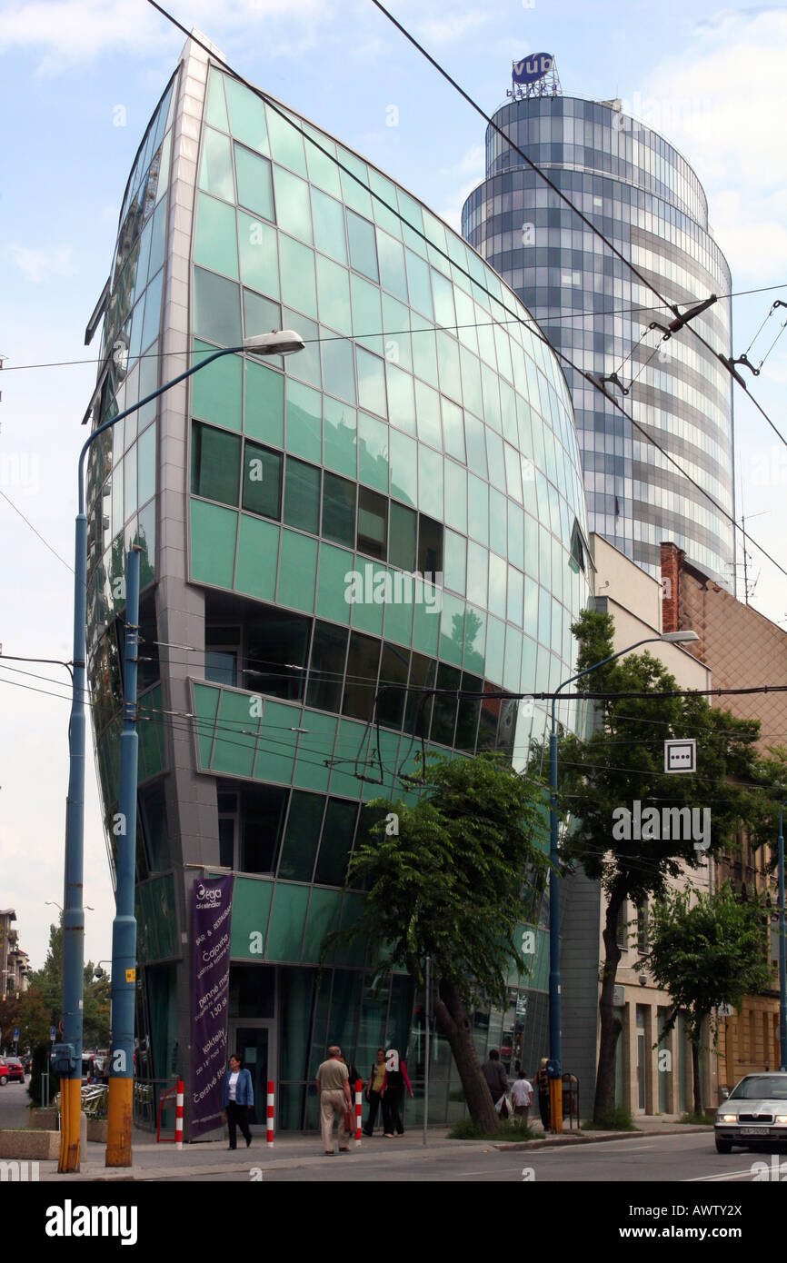 "Modern glass building built to look like a ship Stock Photo - Alamy