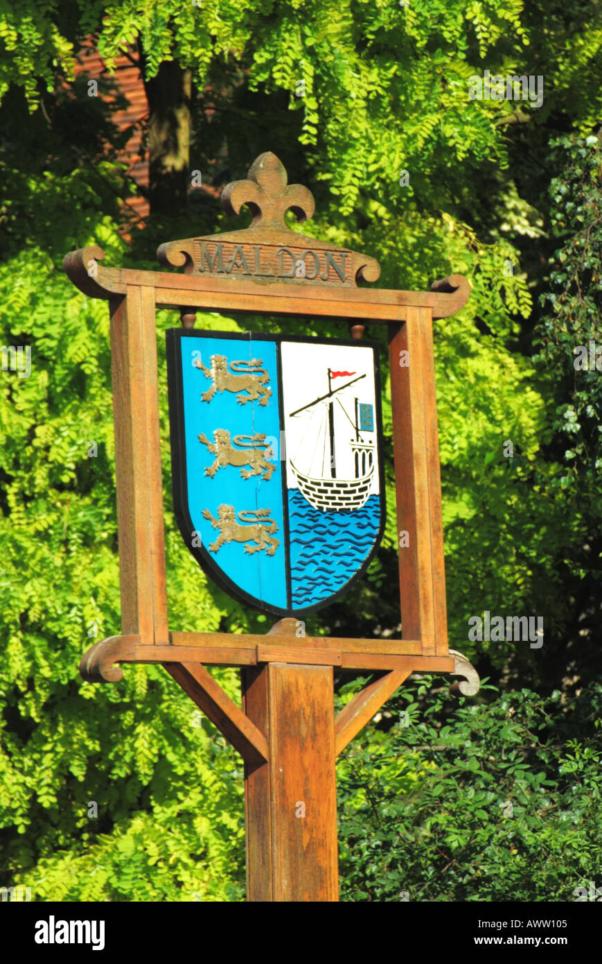 Maldon town sign hi-res stock photography and images - Alamy