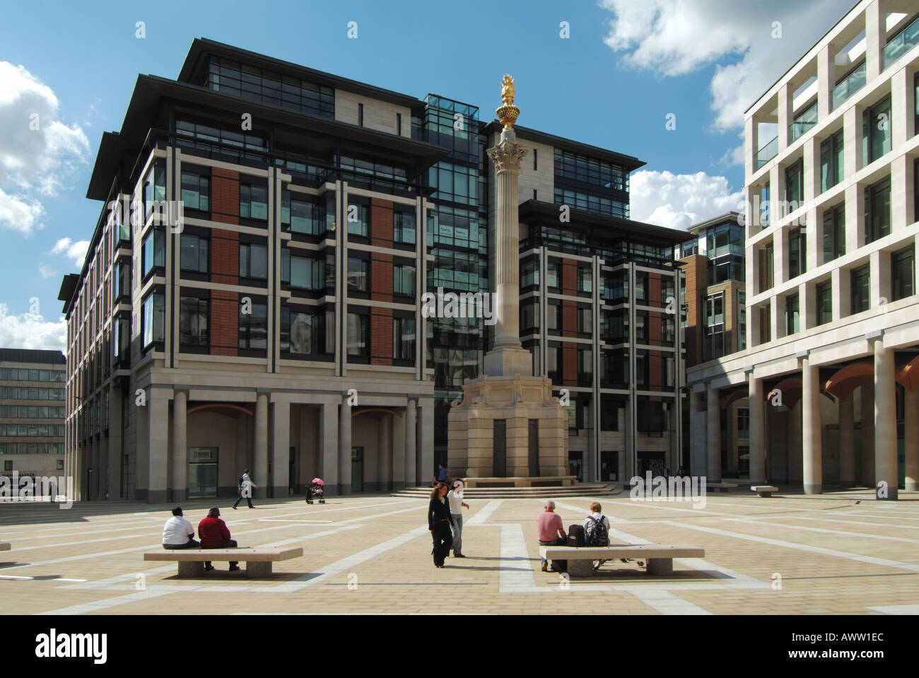 Paternoster Square close to St Pauls cathedral part of redevelopment ...