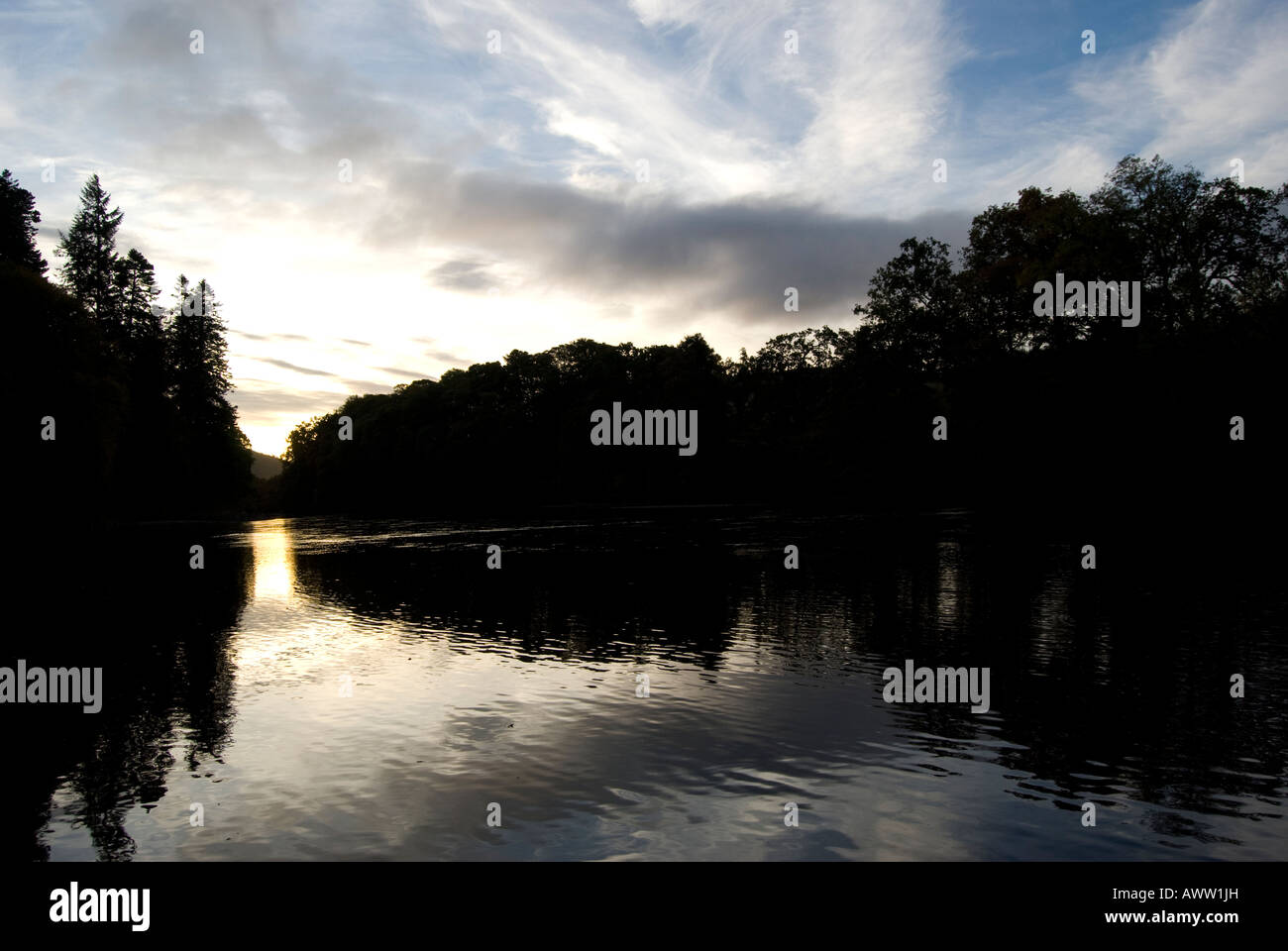 Scotland's River Tay at sunrise. The Tay is one of Scotland's best ...