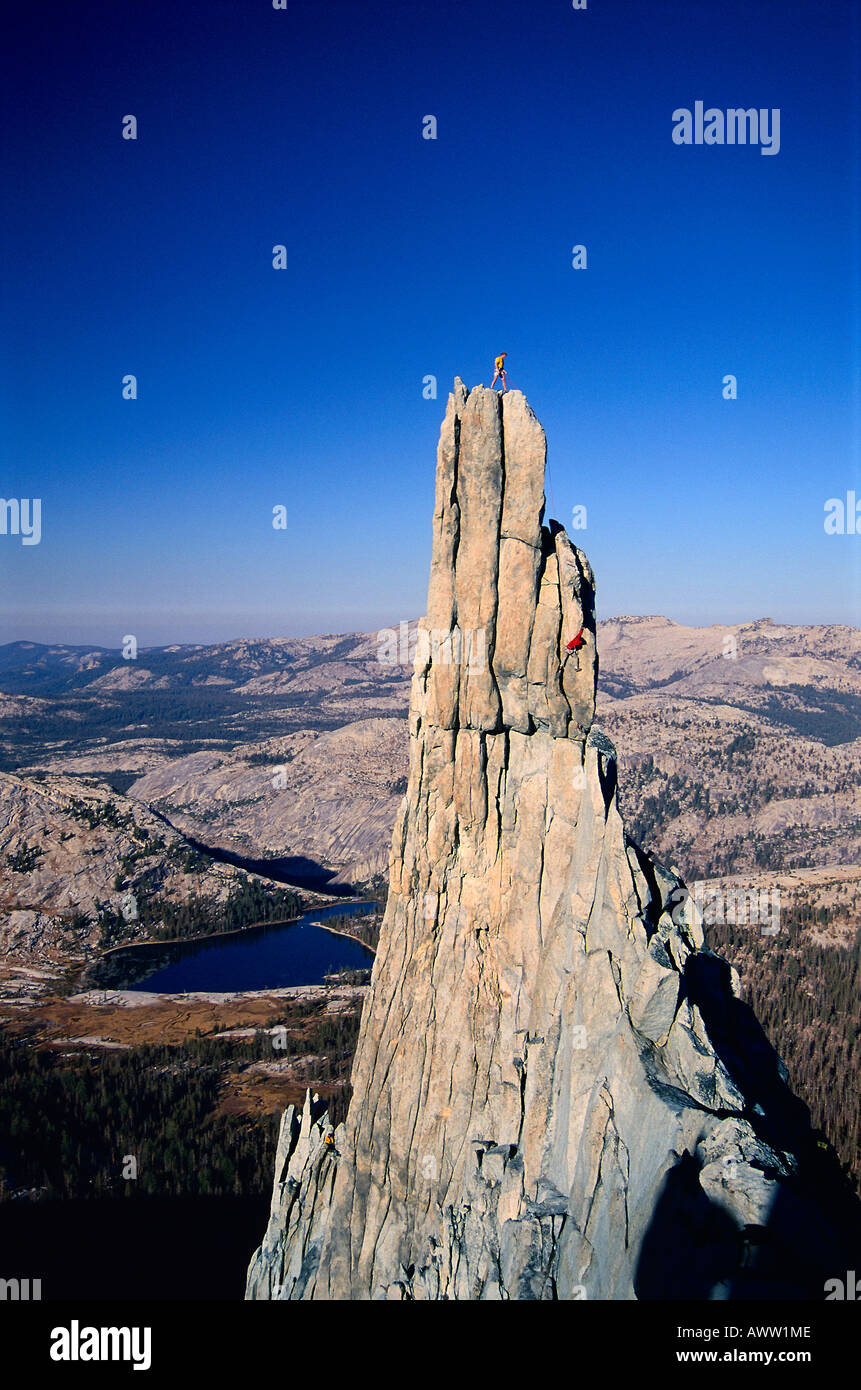 Eichorn Pinnacle rising above Yosemite High Country Climbers Conrad ...