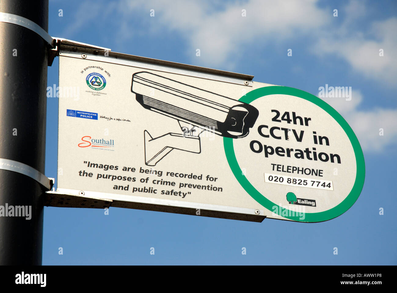 Security camera observation sign hi-res stock photography and images ...