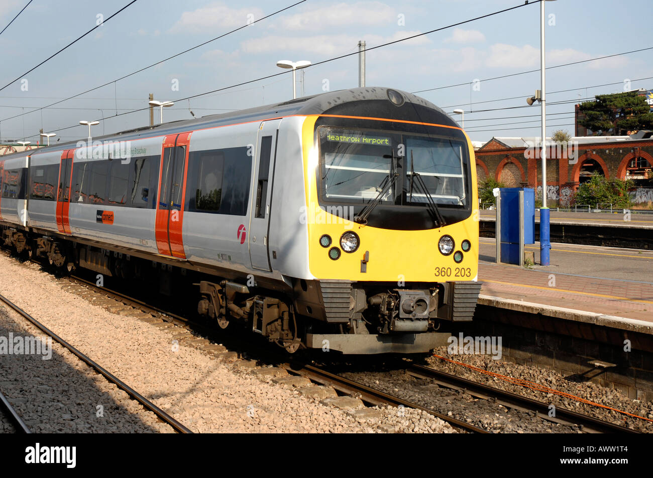 First Connect train at Southall in Middlesex Stock Photo - Alamy