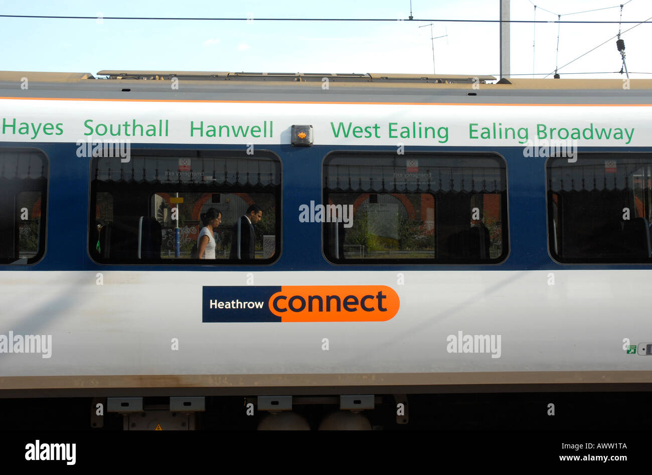 First Connect train at Southall in Middlesex Stock Photo - Alamy