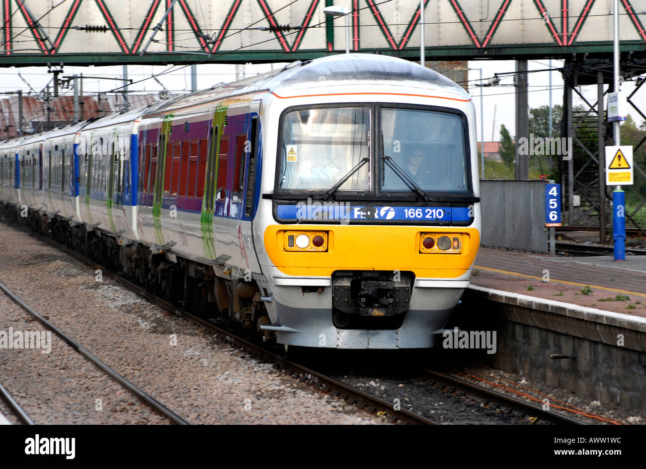First Great Western train arriving at Southall in Middlesex Stock Photo ...