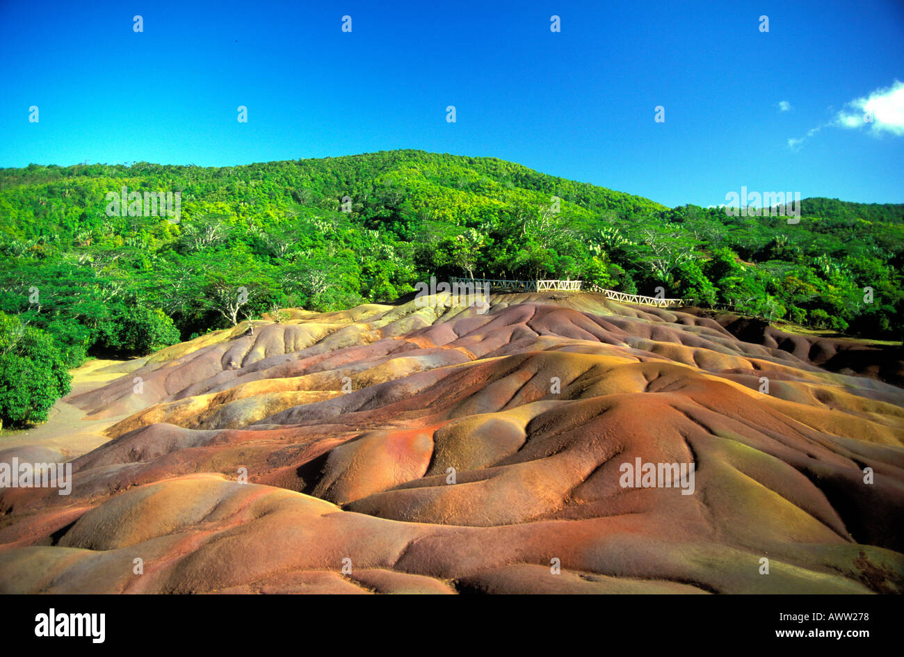 Seven Coloured Earths Mauritius Stock Photo - Alamy