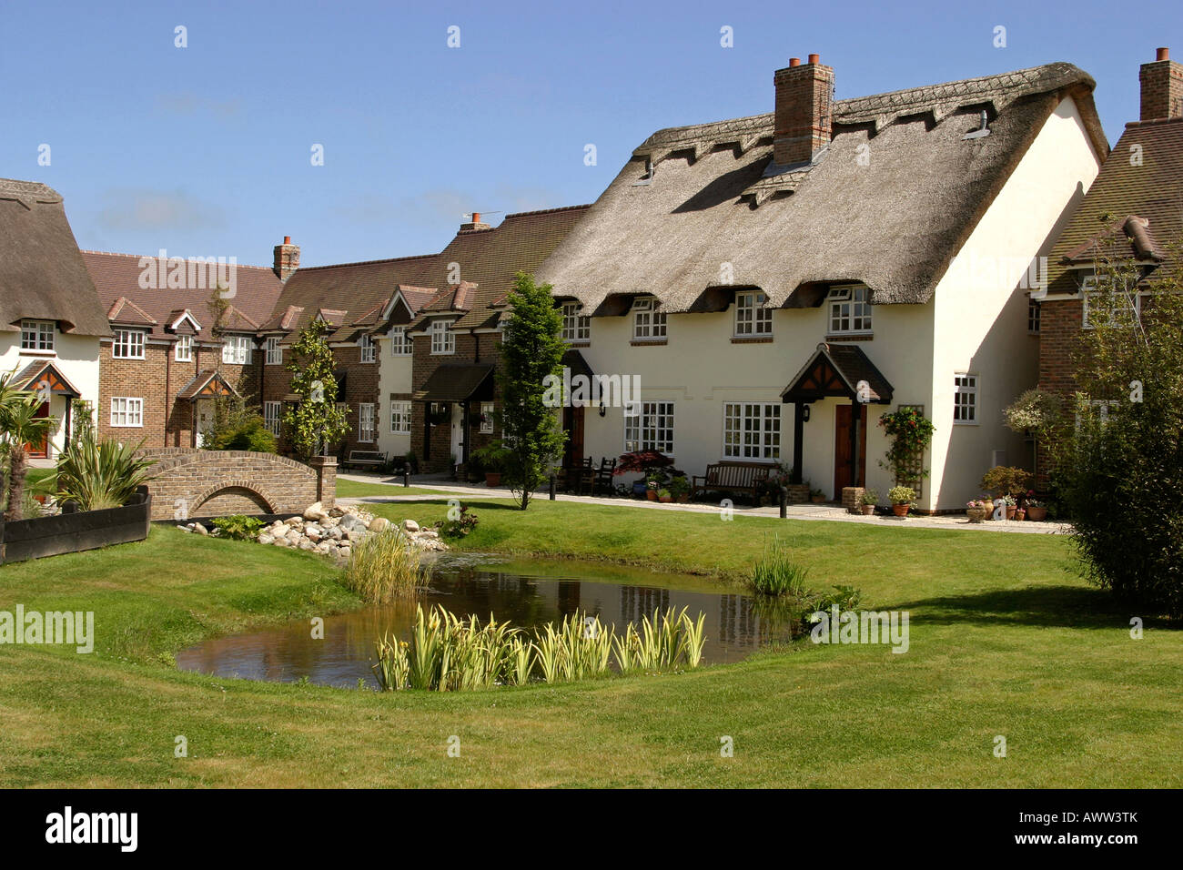 UK West Sussex Clymping Waterford Gardens Stock Photo - Alamy