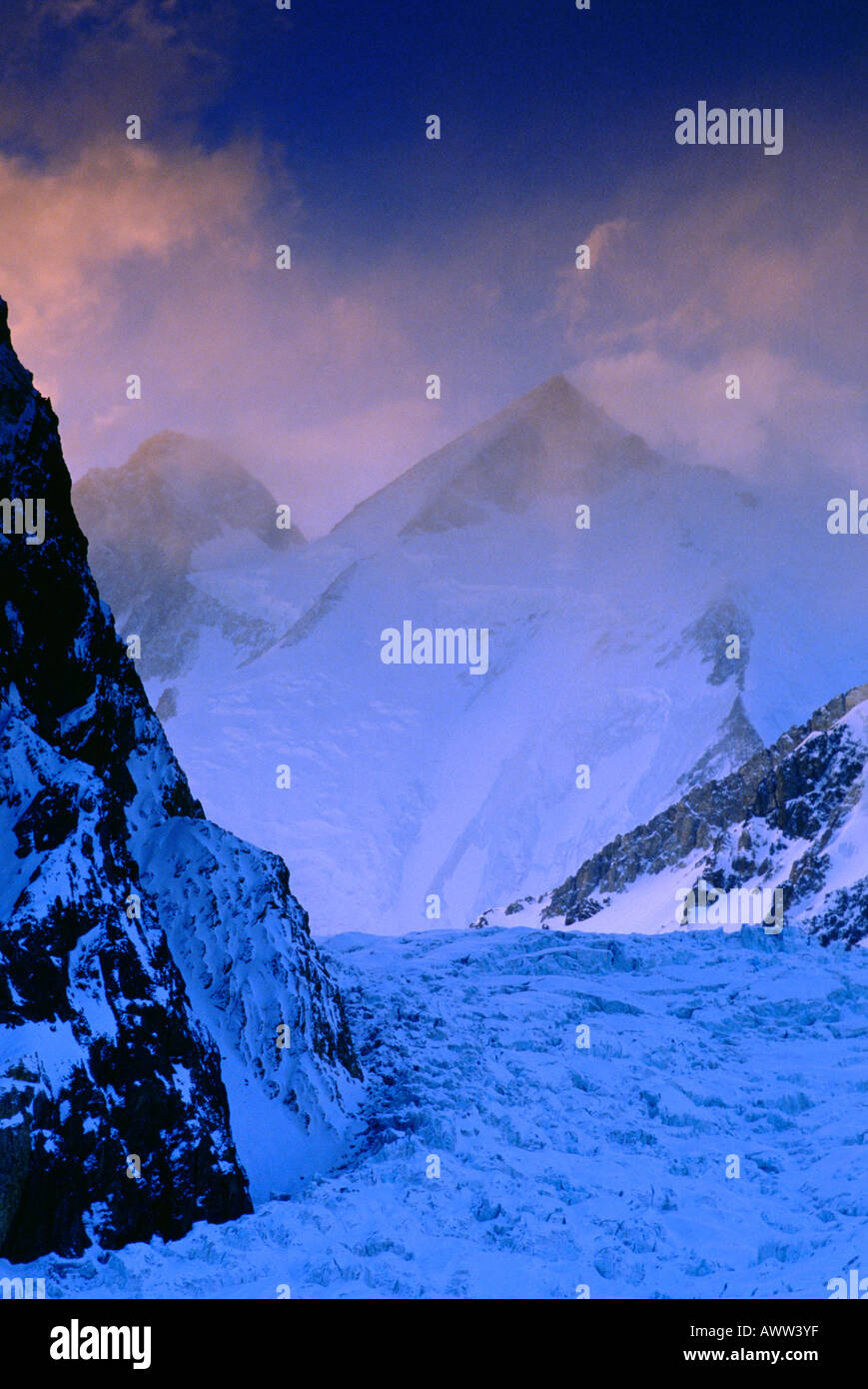 Gasherbraum II 26 360 feet Karakoram Himalaya Pakistan Stock Photo - Alamy