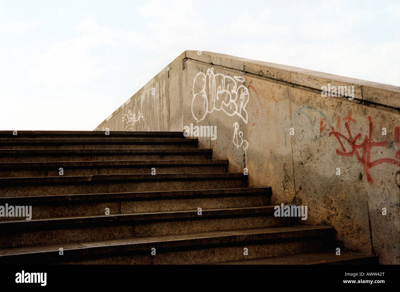 concrete steps Budapest Hungary Stock Photo - Alamy