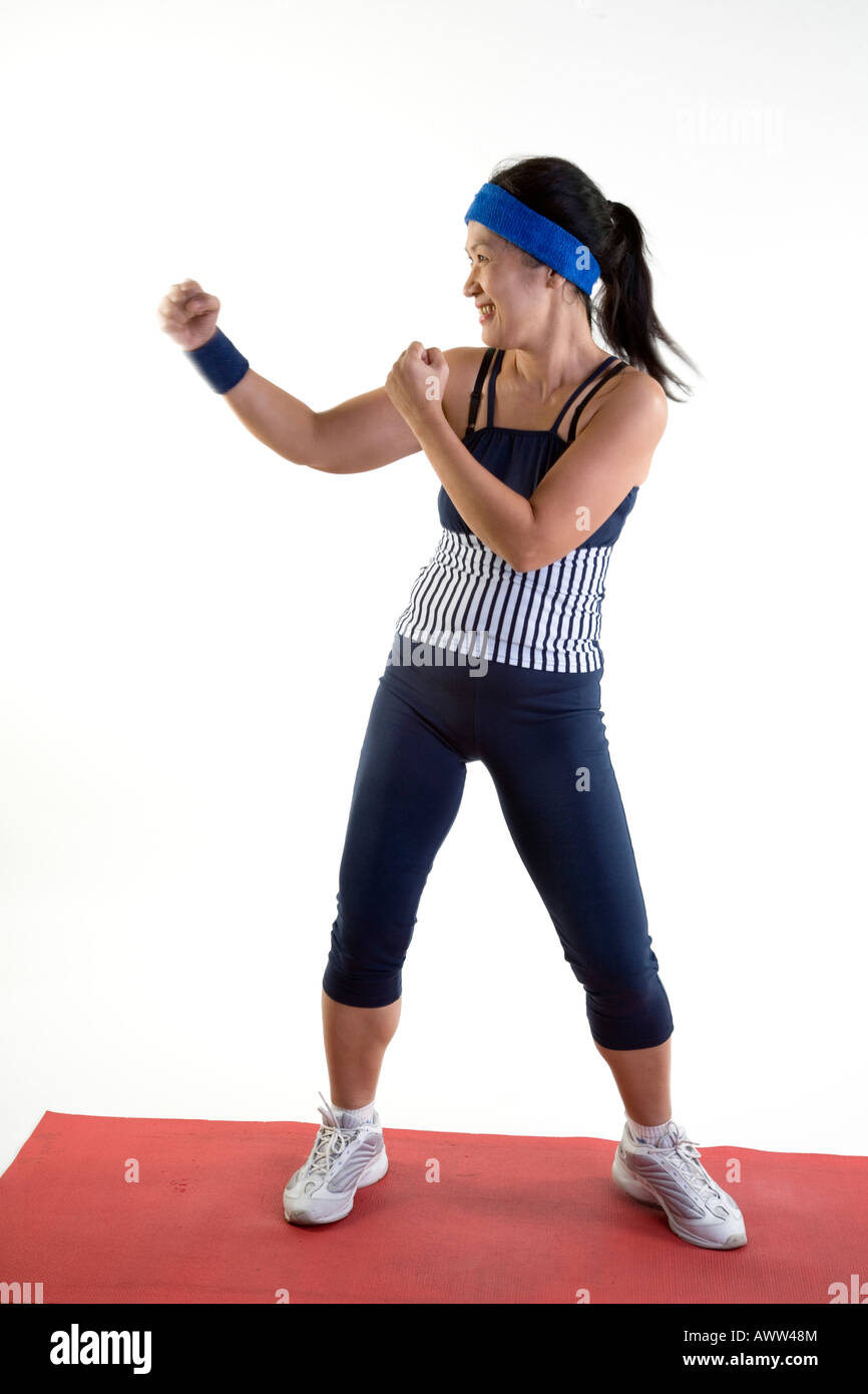 Filipina in exercise poses Stock Photo - Alamy
