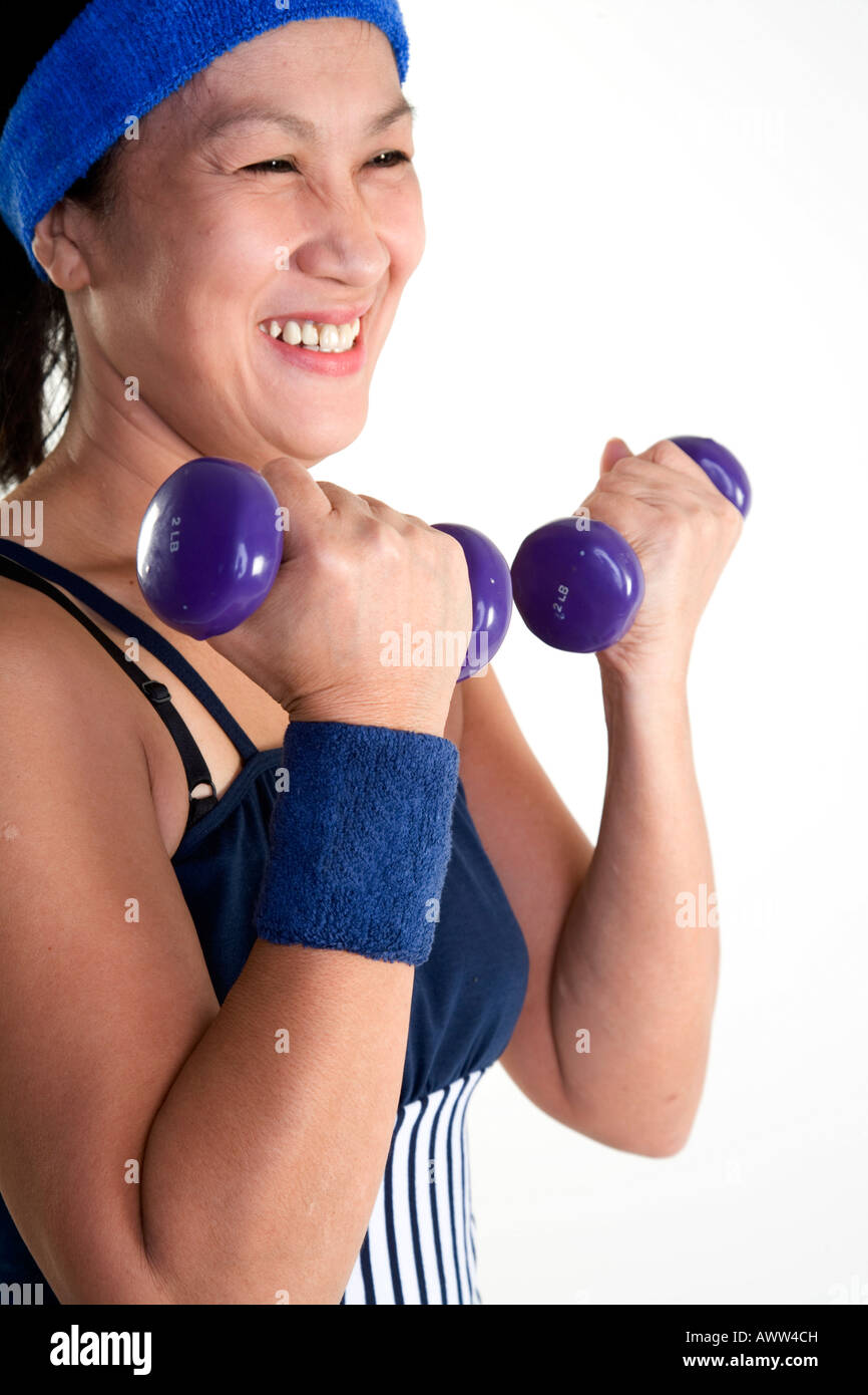Filipina in exercise poses Stock Photo - Alamy