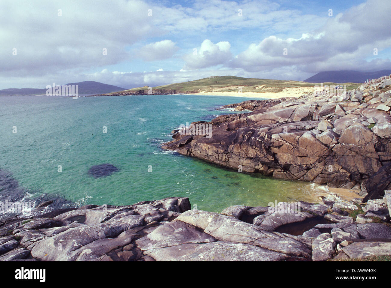 isle of harris beach near horgabost west coast western isles outer ...