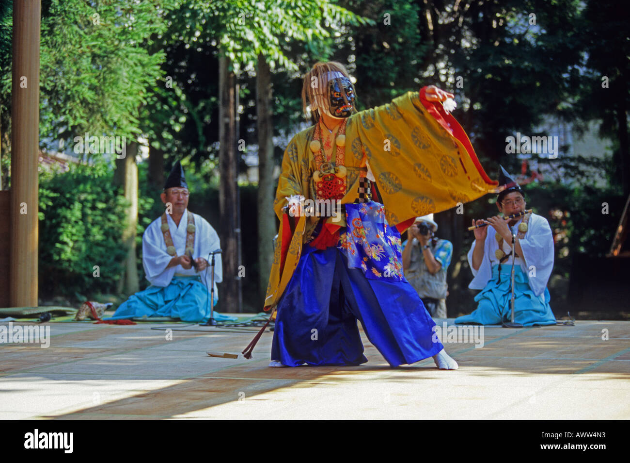 The Kagura Dance performance at Michinoku Entertainment festival of ...