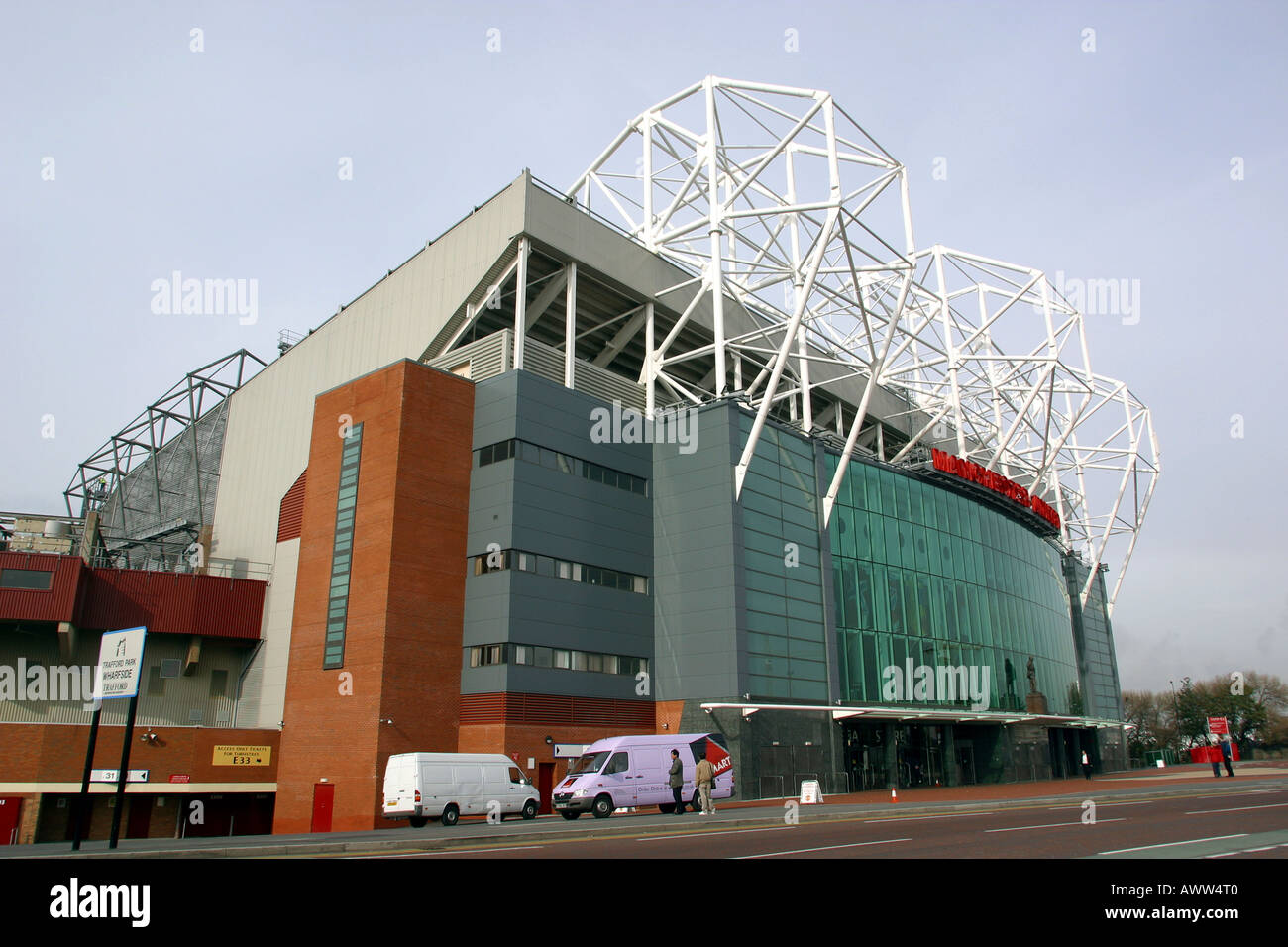 Manchester Old Trafford Manchester United FC football ground Stock ...