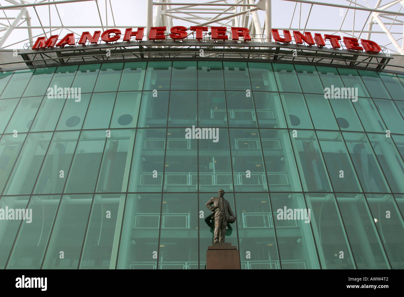 Manchester Old Trafford Manchester United FC football ground with Matt ...