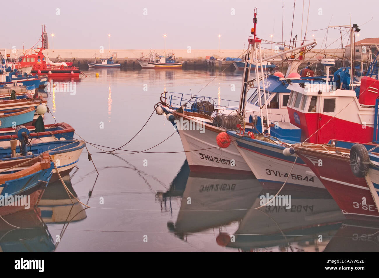 Tarifa Cadiz Province Spain Fishing port Stock Photo - Alamy
