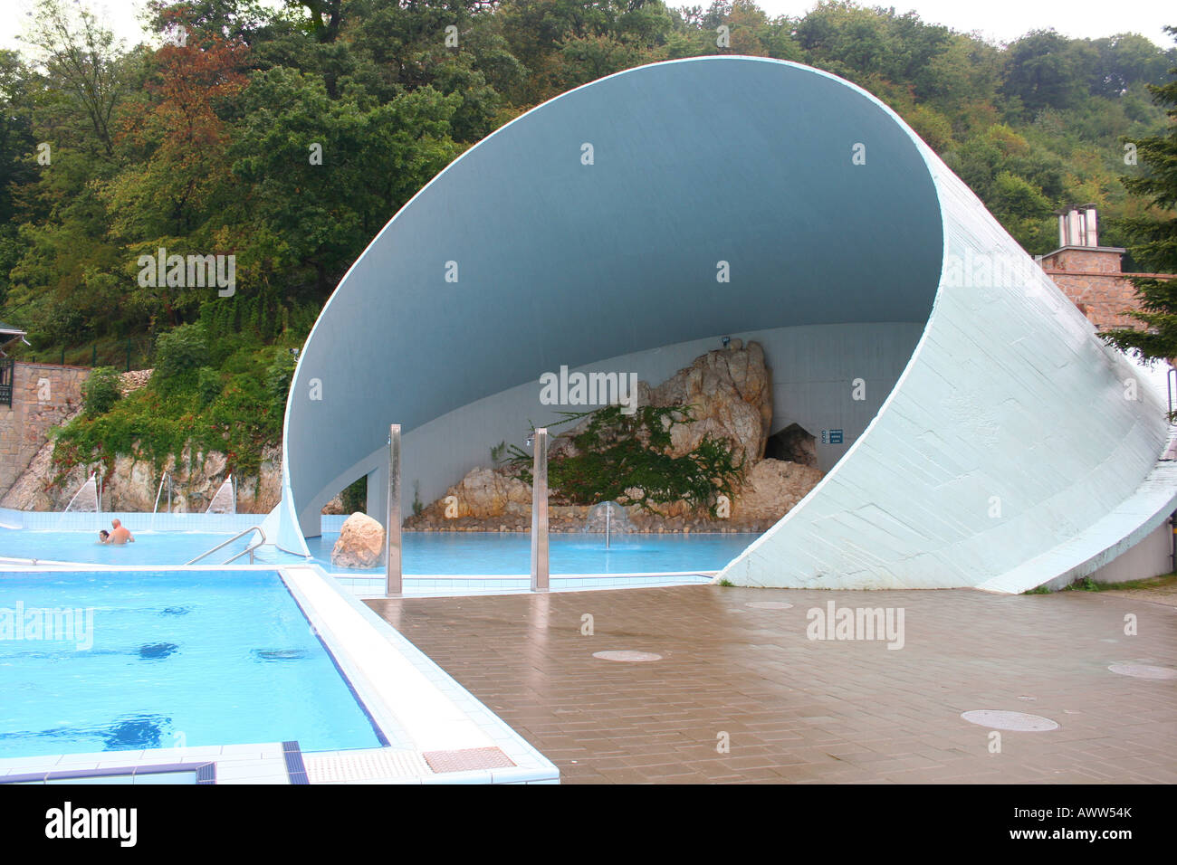 Recreation zone thermal bathes. Miskolc-tapolca, Hungary Stock Photo ...