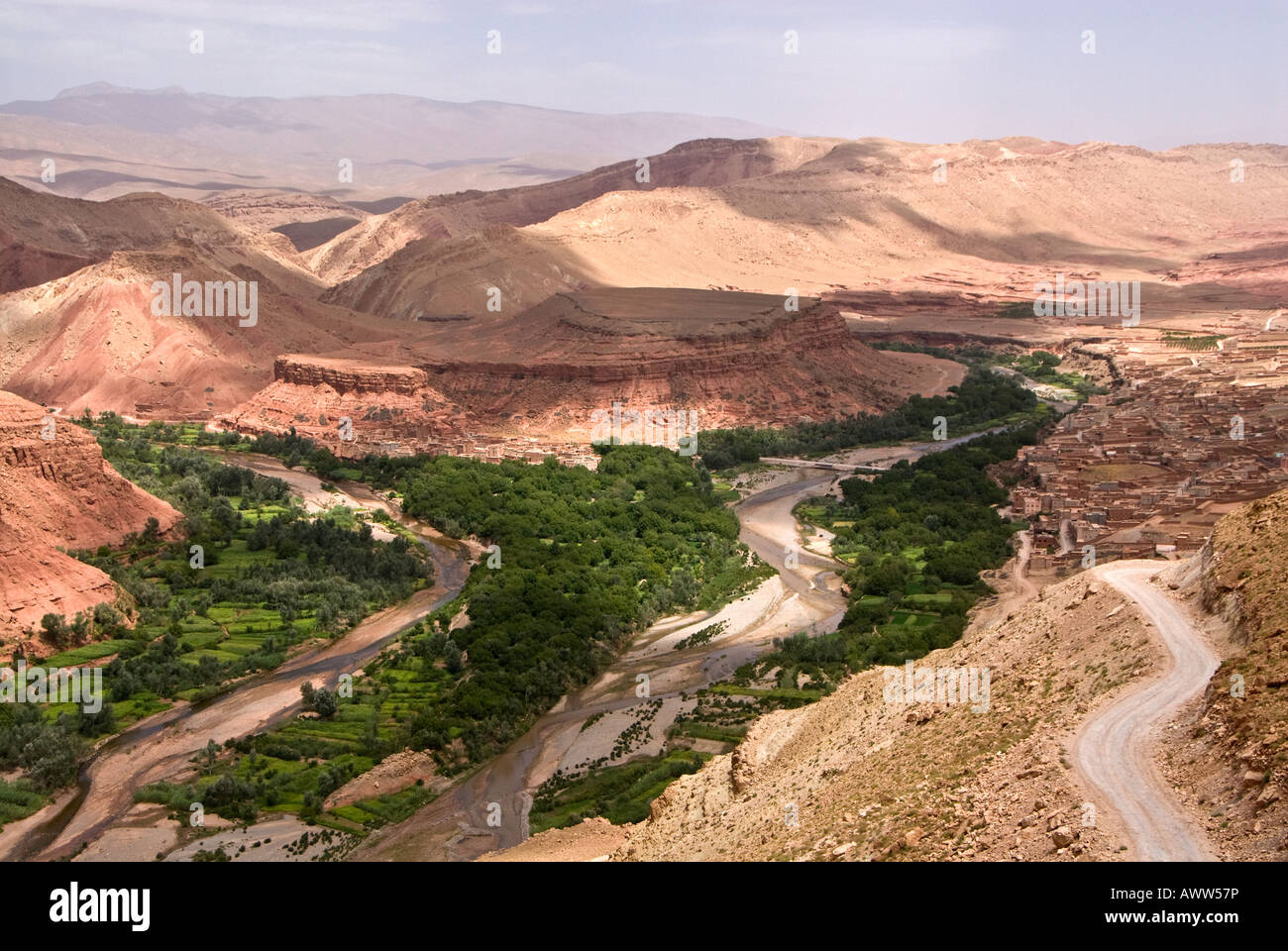 High Atlas, Morocco, eroded landscape Stock Photo - Alamy